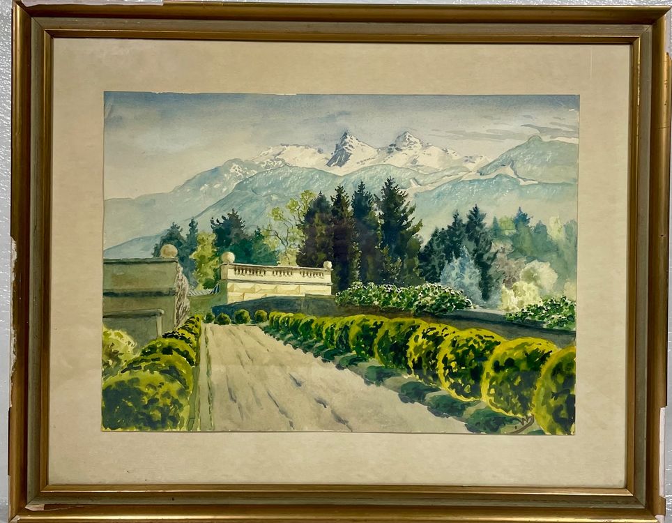 Sehr schöne Landschaft Aquarell unleserlich Signiert (Gebraucht) in Root für CHF 10 – mit ...