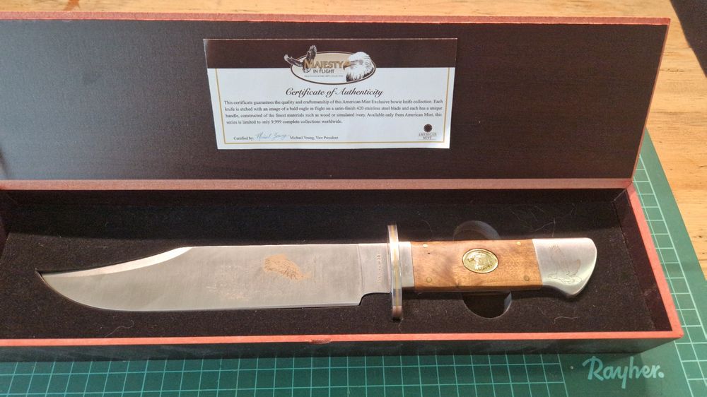 American Mint Bowie Messer "Majesty in Flight" (Neu (gemäss ...