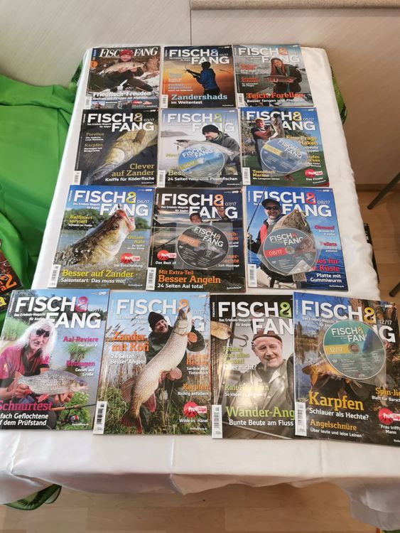 13 Fisch und Fang, Fischer Hefter Magazine komplett 2017 DVD (Gebraucht ...
