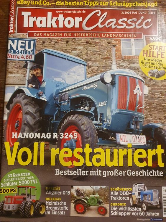 Traktor Classic 3/08 Hanomag Schlüter 5000 DDR Traktoren xa (Gebraucht) in Flawil für CHF 16 ...