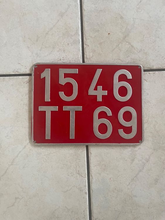 Ancienne Plaque d’Immatriculation Française | Kaufen auf Ricardo