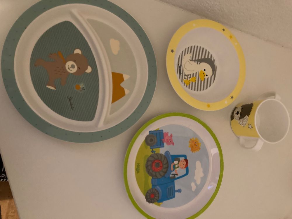 3 kinderteller & 1 tassli | Kaufen auf Ricardo