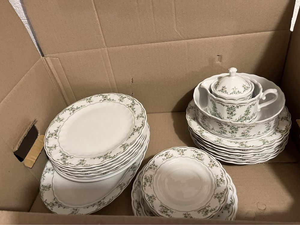 Service de table fleuri vintage | Kaufen auf Ricardo