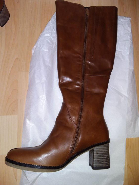 Gabor Leder Stiefel Gr.40 Neu Cognac | Kaufen auf Ricardo