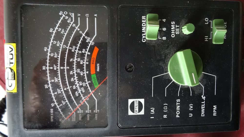 OPTILUX Motorentester Multimeter KFZ TEchnik Schliesswinkel (Gebraucht ...