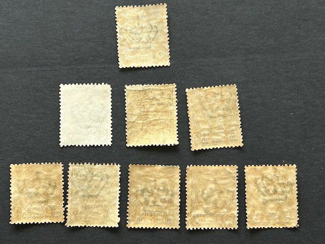 Italien🟩⬜🟥9 Brierfmarken 👑König Viktor Emanuel III.👉rare (Gebraucht) in ...