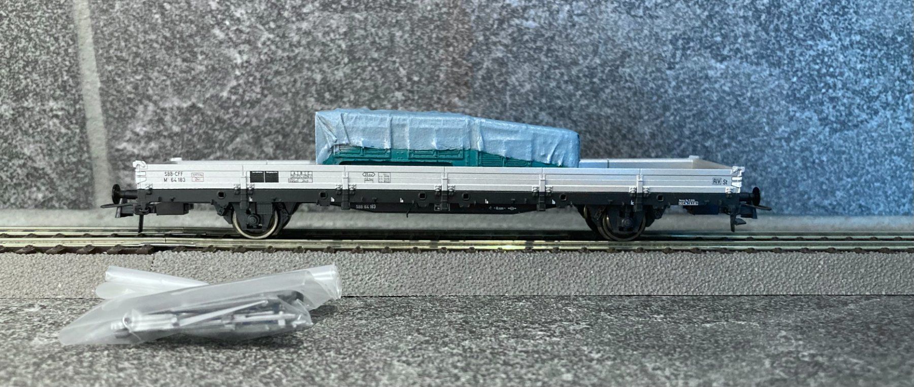Roco 47791 offener Niederbord-Güterwagen, DC, SBB, Epoche IV (Neu ...