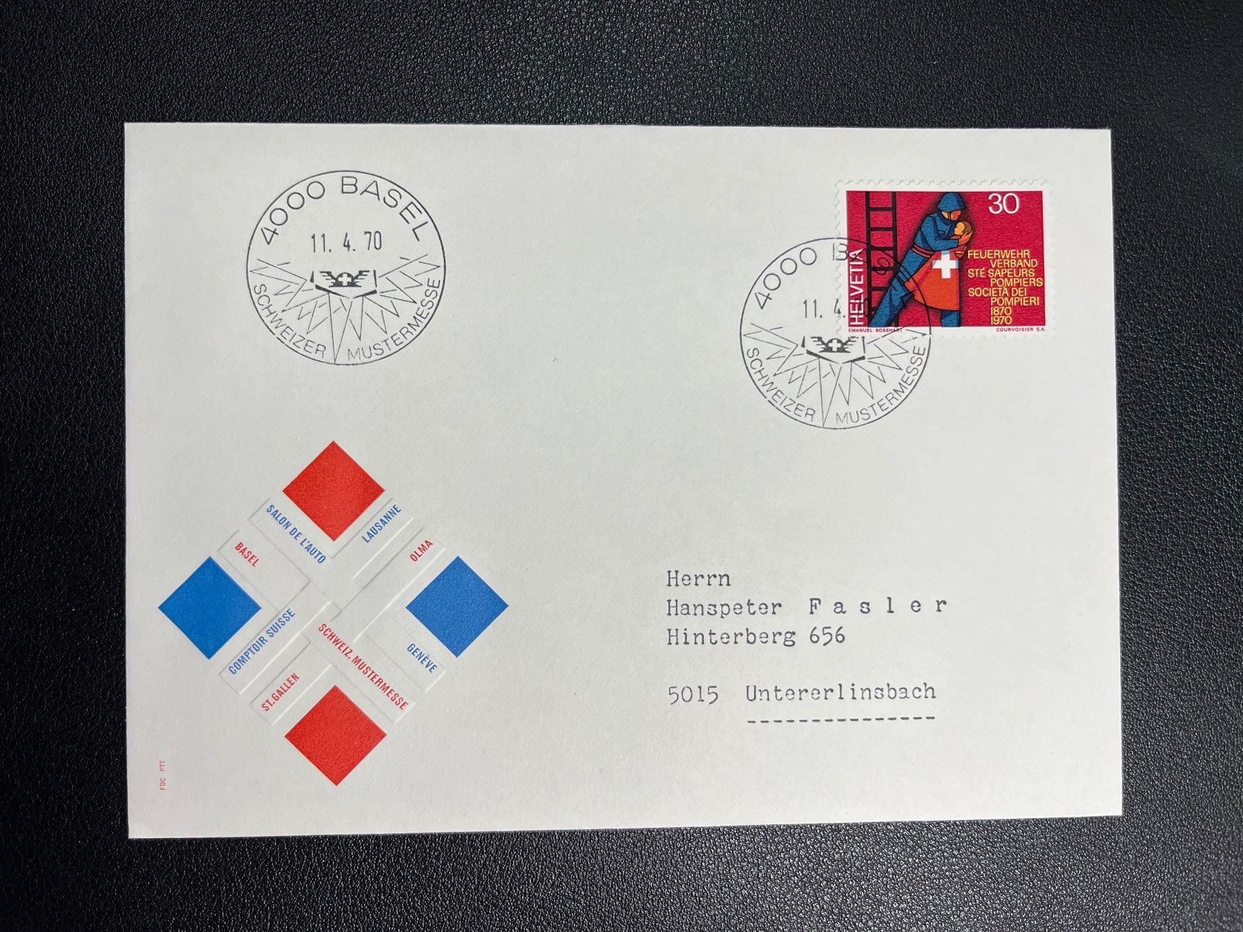 Schweizer Mustermesse Basel 1970 Sonderstempel auf Brief (Gebraucht) in oberrüti für CHF 0.6 ...