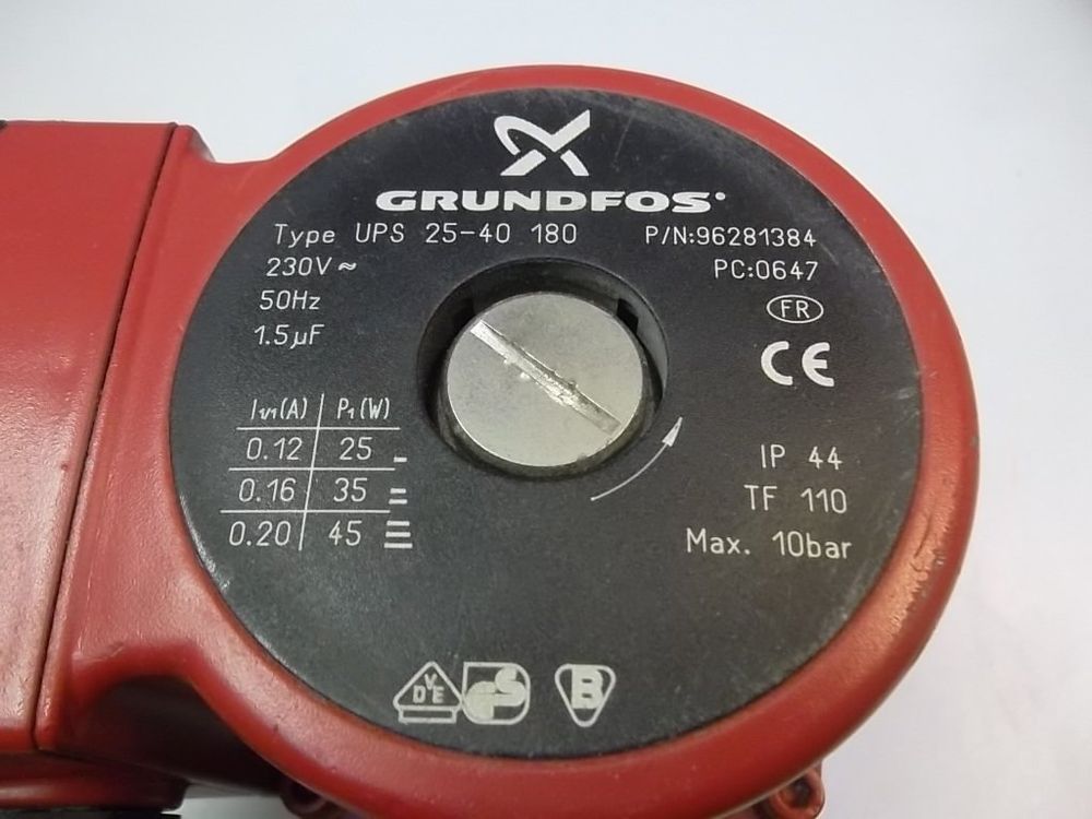 Grundfos UPS 25 40 180 Heizungspumpe 230 Volt | Kaufen auf Ricardo