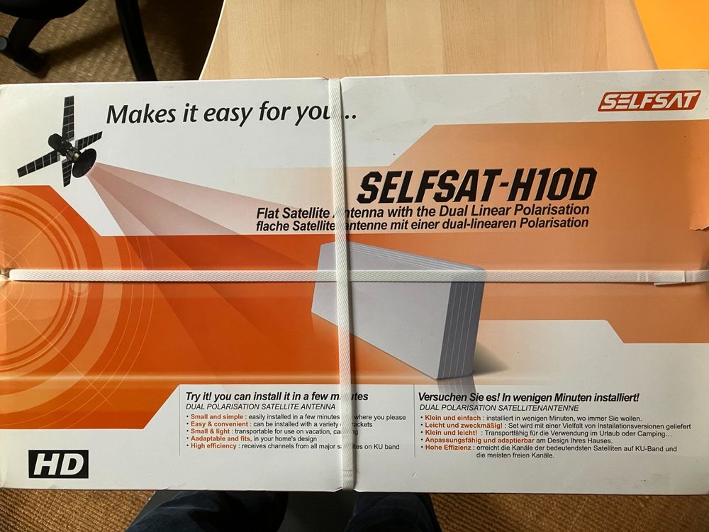 Selfsat-H10D flache Satellitenantenne | Kaufen auf Ricardo