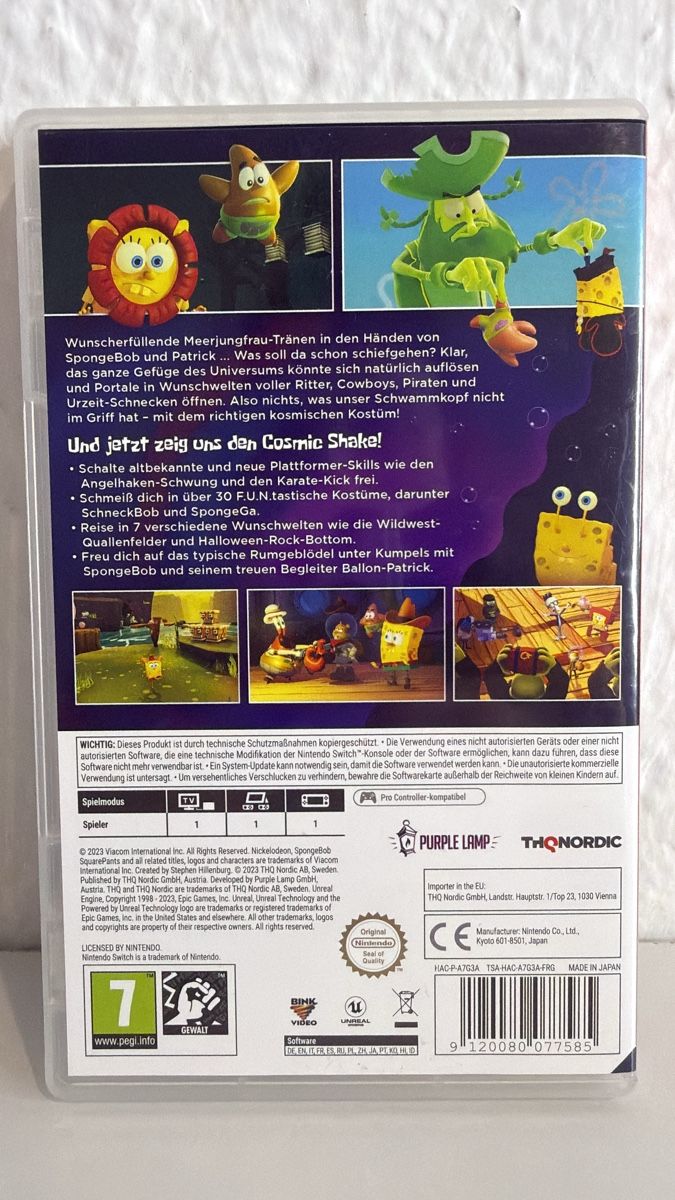 Spongebob Squarepants: The Cosmic Shake - Switch Game (Gebraucht) in ...
