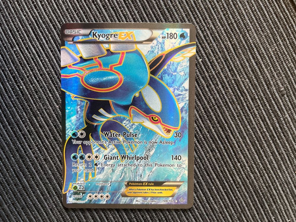 Pokemon Kyogre EX 148/160 XY Primal Clash excellent (Gebraucht) in ...