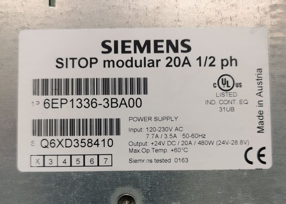 Siemens SITOP MODULAR DIN-Schienen Netzteil, 120 → 230V (Gebraucht) in ...