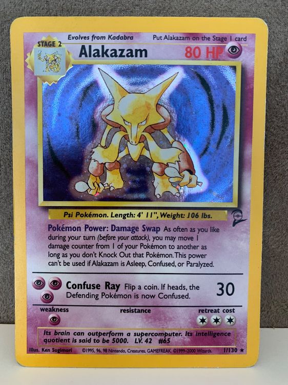 Alakazam Holo ENG Base Set 2 Pokemon 1/130 (Gebraucht) in Fislisbach ...