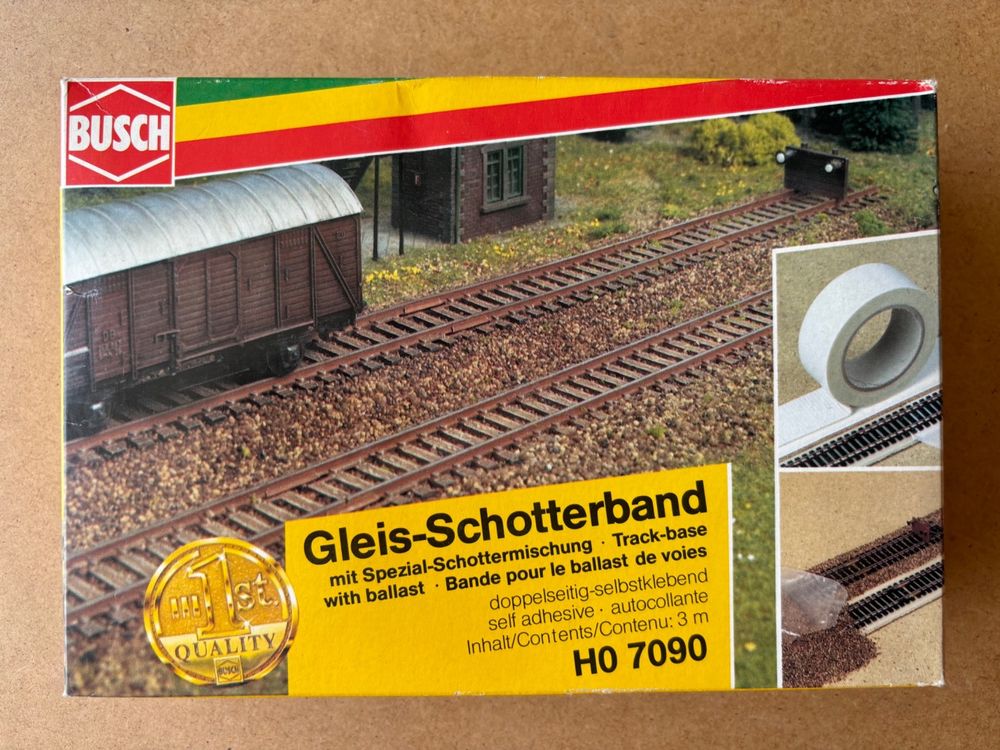 Busch 7090 Gleis-Schotterband HO (Neu und originalverpackt) in ...