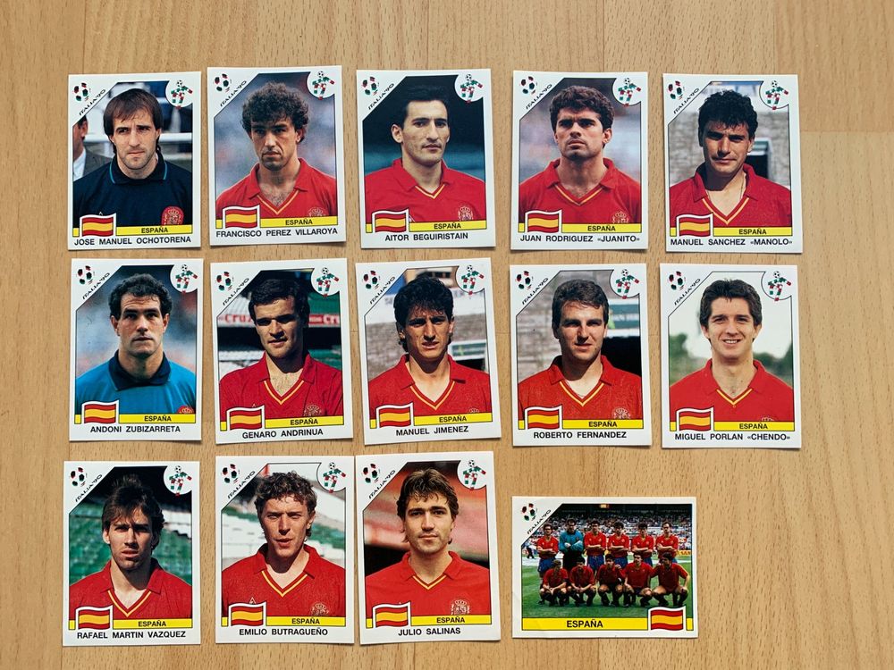 Panini Football Sticker WM Italia 90 - Espana/Spanien (Gebraucht) in ...