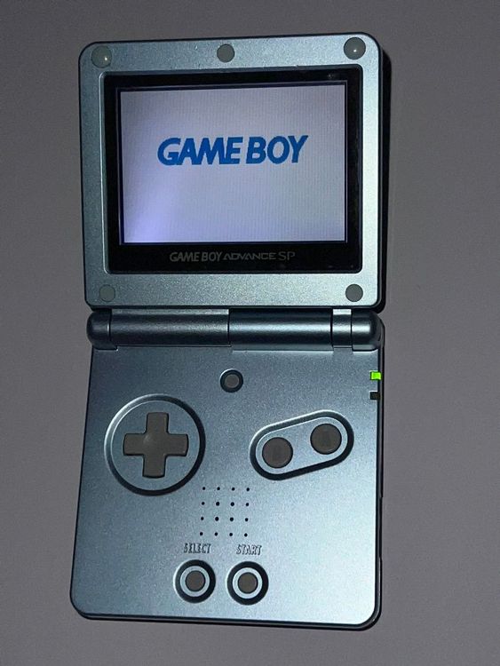 Nintendo Game Boy Advance SP (GBA SP) Konsole Arctic Blue (Gebraucht ...