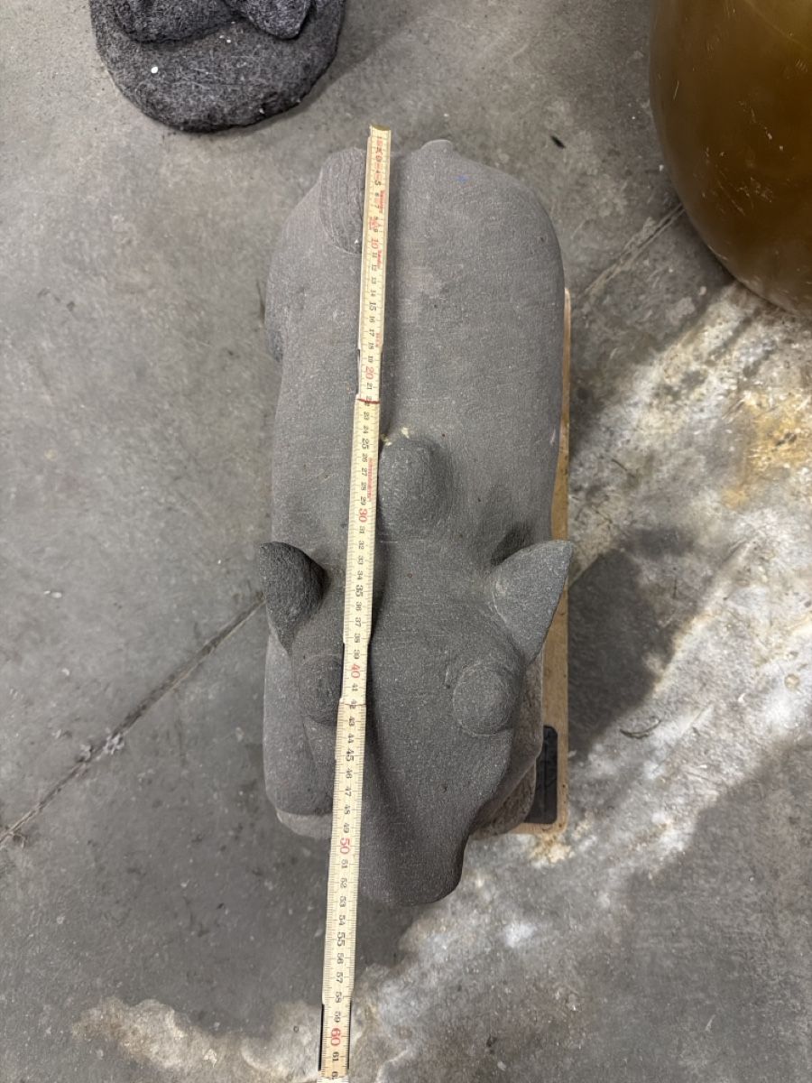 Antike Steinfigur Kuh, ca. 40cm hoch – Gartendeko (Neu (gemäss ...