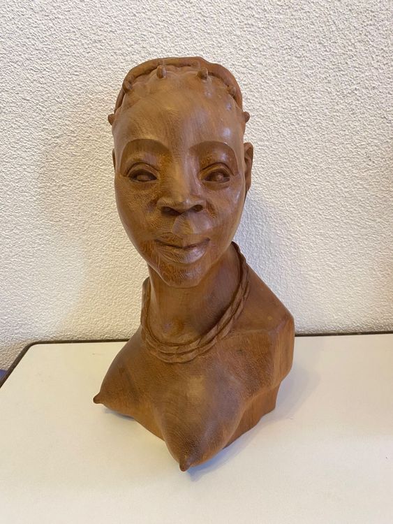 Afrikanische Muaka Cyrille Boma Statue Frau Holz Holzstatu | Kaufen auf ...