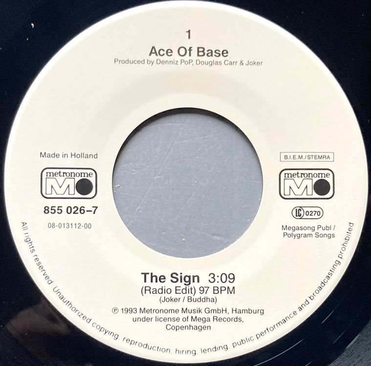 ACE OF BASE - THE SIGN (Gebraucht) in Poliez-Pittet für CHF 6 – mit ...