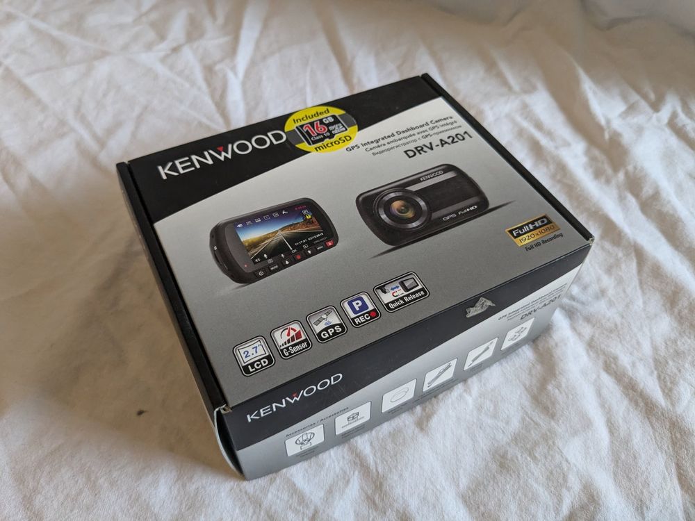 Dashcam Kenwood DRV-A201 mit 128 GB Speicher und Zubehör (Gebraucht) in ...