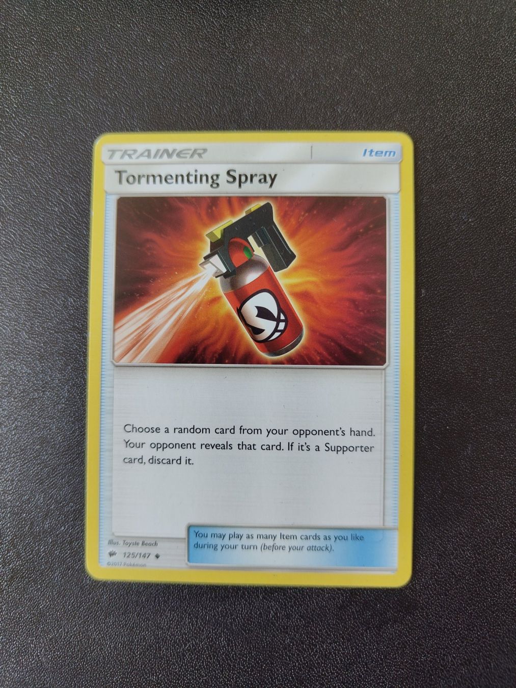 Tormenting Spray 125/147 Trainer Pokémon Burning Shadows EN (Gebraucht ...