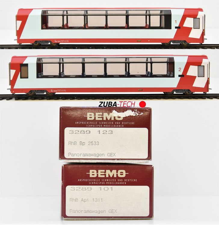 Bemo 2x Panoramawagen "GEX" RhB H0m OVP (Gebraucht) in St. Gallen für CHF 105 – mit Lieferung ...
