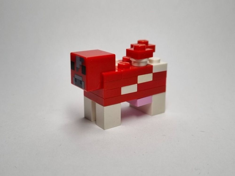 LEGO Minecraft minecow02a Red Minecraft Cow, Mooshroom (Gebraucht) in ...