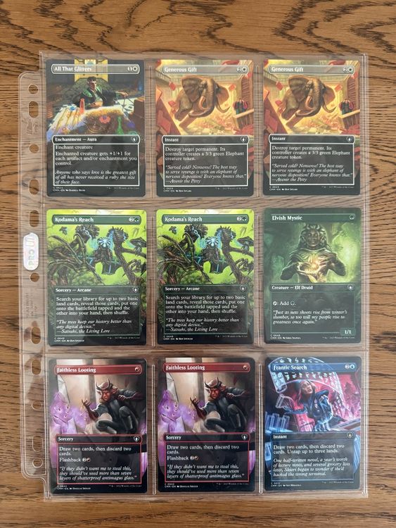 23 Borderless Commons + Uncommons Commander Masters NM (Neu (gemäss ...