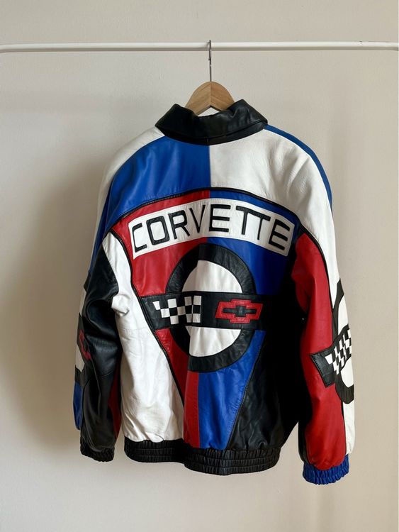 Vintage Men’s Corvette Leather Jacket by Red Dawg Leather (Gebraucht ...