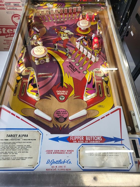 Gottlieb Target Alpha Flipper, top zustand! Mit glocken (Gebraucht) in ...