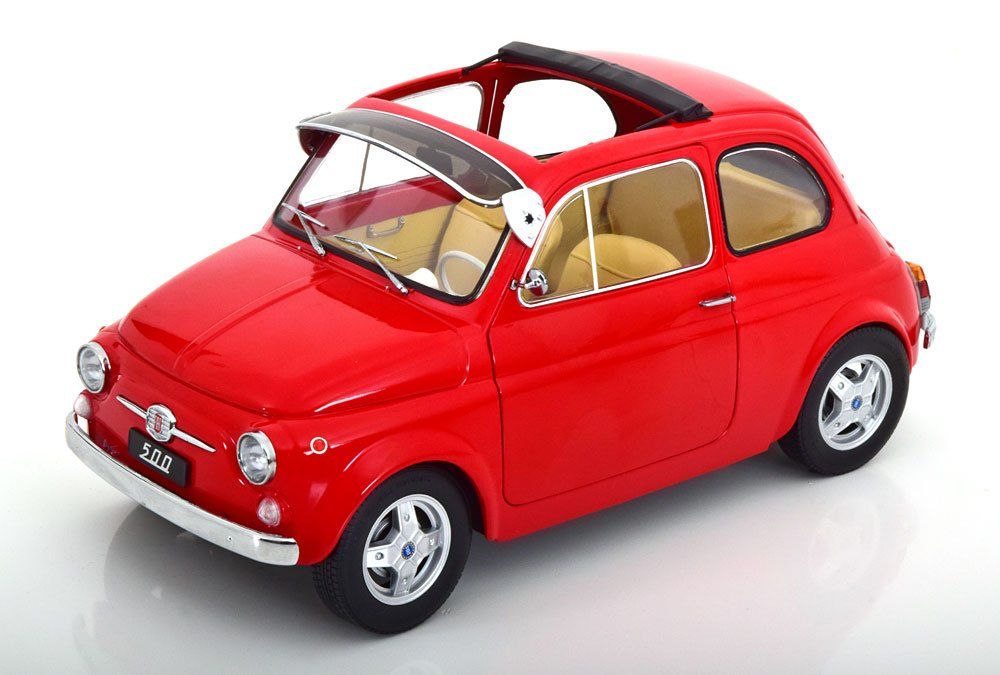 Fiat 500 F Custom mit abnehmbarem Softtop 1968 rot 1/12 NEU | Kaufen ...