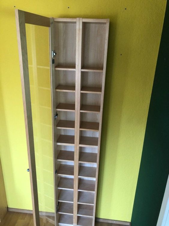 Ikea Cd Regal Mit Glastur