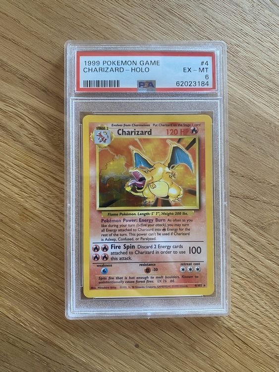 PSA Charizard / Glurak 6 Base Set (Gebraucht) in Oekingen für CHF 300 – mit Lieferung auf ...