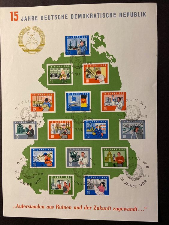DDR 1964 15 Jahre DDR Block gest | Kaufen auf Ricardo