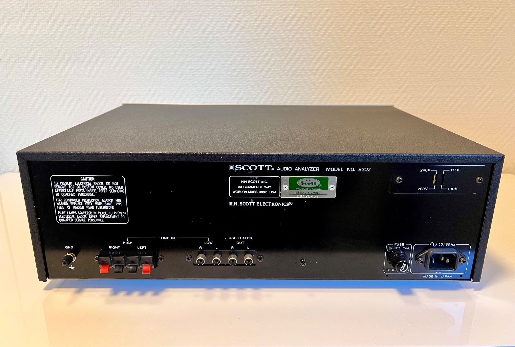 Scott 830 Z Audio Analyzer incl. calibration mic (Gebraucht) in Mex VD ...