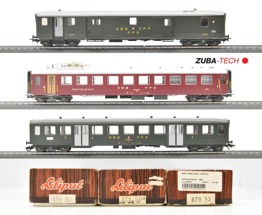 Liliput 3x Leichtstahlwagen der SBB H0 GS mit OVP (Gebraucht) in St. Gallen für CHF 44 – mit ...