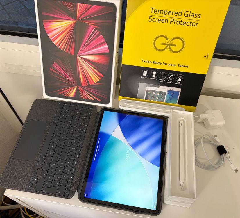 iPad Pro 11 M1 256GB Wi-Fi + Pencil 2 + Logi Combo Touch (Gebraucht) in ...