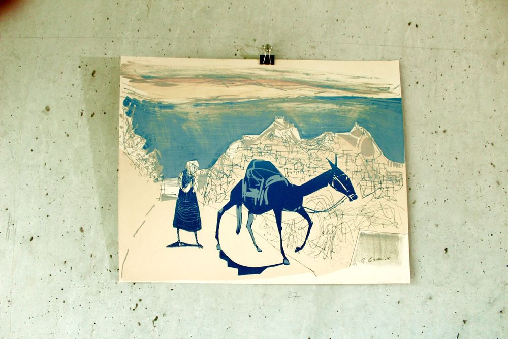 GOTTFRIED TRITTEN (Swiss, 1923-2015) Tunesien mit Pferd 1970 (Gebraucht ...