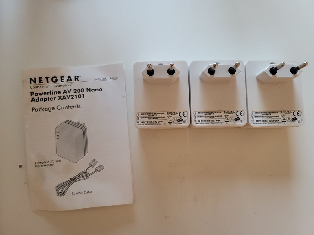 Netgear AV 200 Powerline Ethernet Network Adapter XAV2001 (Gebraucht ...