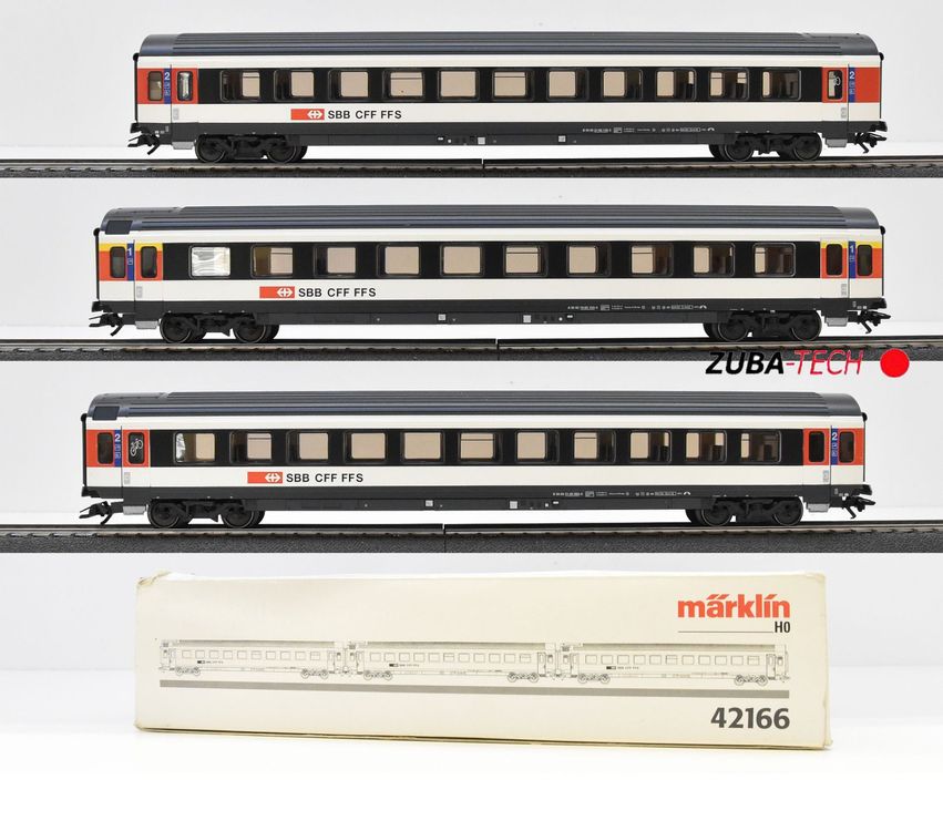 Märklin 42166 Schnellzugwagen-Set 3-tlg EW IV SBB mit OVP | Kaufen auf ...