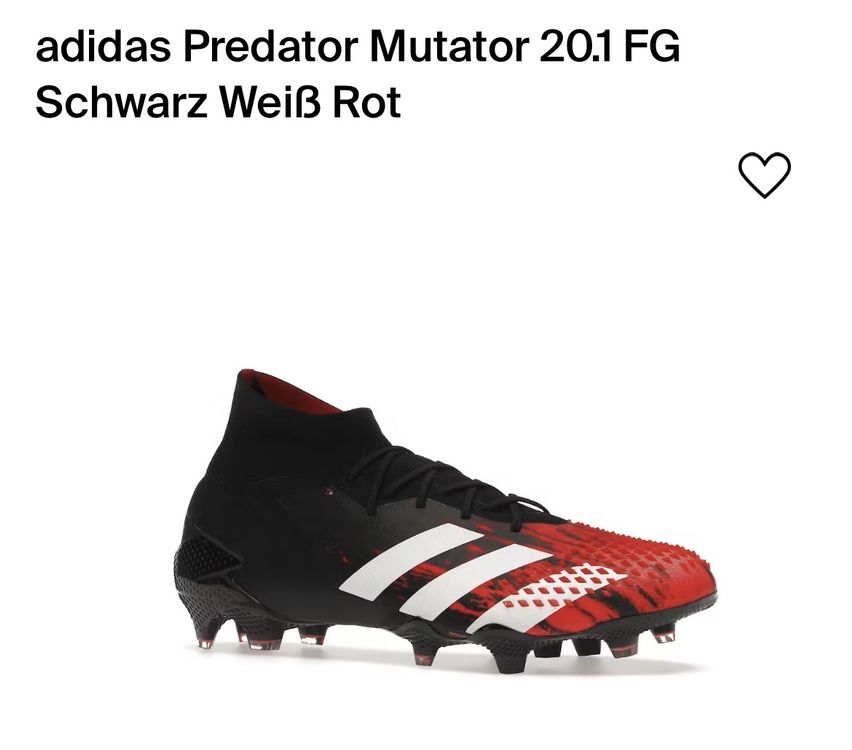 NEU: adidas Predator Mutator 20.1FG Fussballschuh (Neu (gemäss ...
