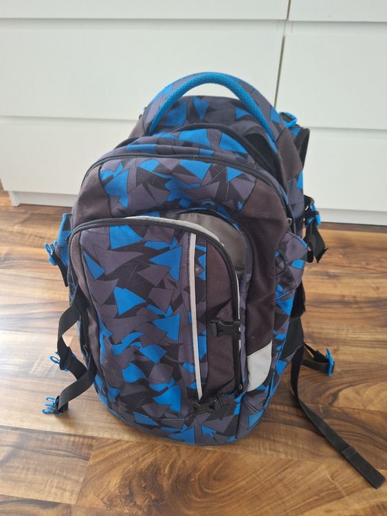 Satch Schulrucksack blau/grau für Jungs | Kaufen auf Ricardo