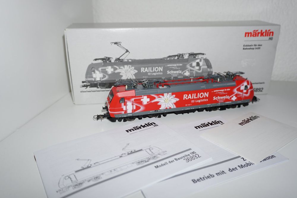 Märklin 36892- DB Railion BR 185 Schweiz Edelweiss H0/DC (Gebraucht) in ...
