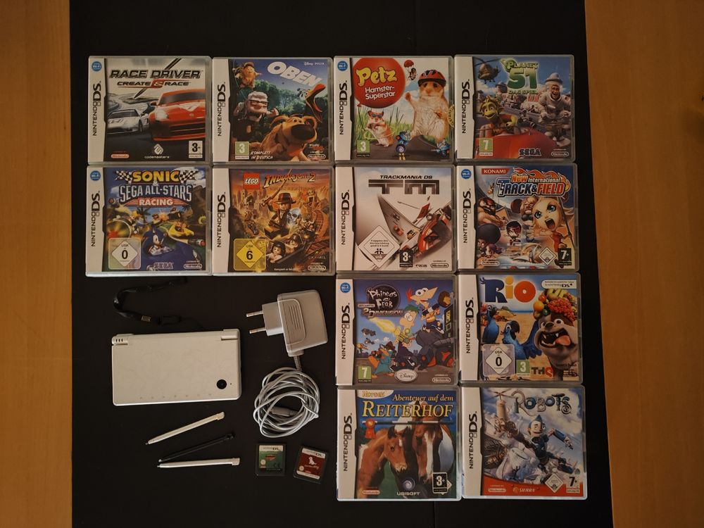 Nintendo DSi Pokémon Edition Weiß inkl. div. Spiele/Zubehör (Gebraucht ...
