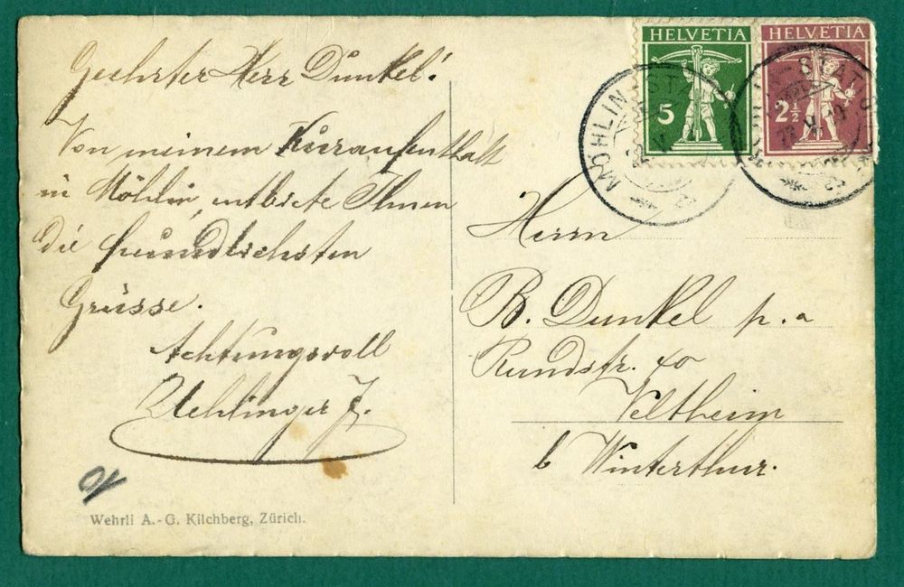 Basel, Rathausplatz, belebt, 1919 (Gebraucht) in Sargans für CHF 0.7 – mit Lieferung auf Ricardo ...
