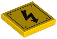 LEGO 3068bpb1152 Electricity Danger Sign and Rivets Pattern | Kaufen ...