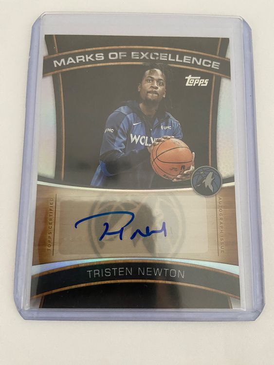 Tristen Newton Marks of Excellence Auto Topps Basket. 25/26 (Gebraucht ...