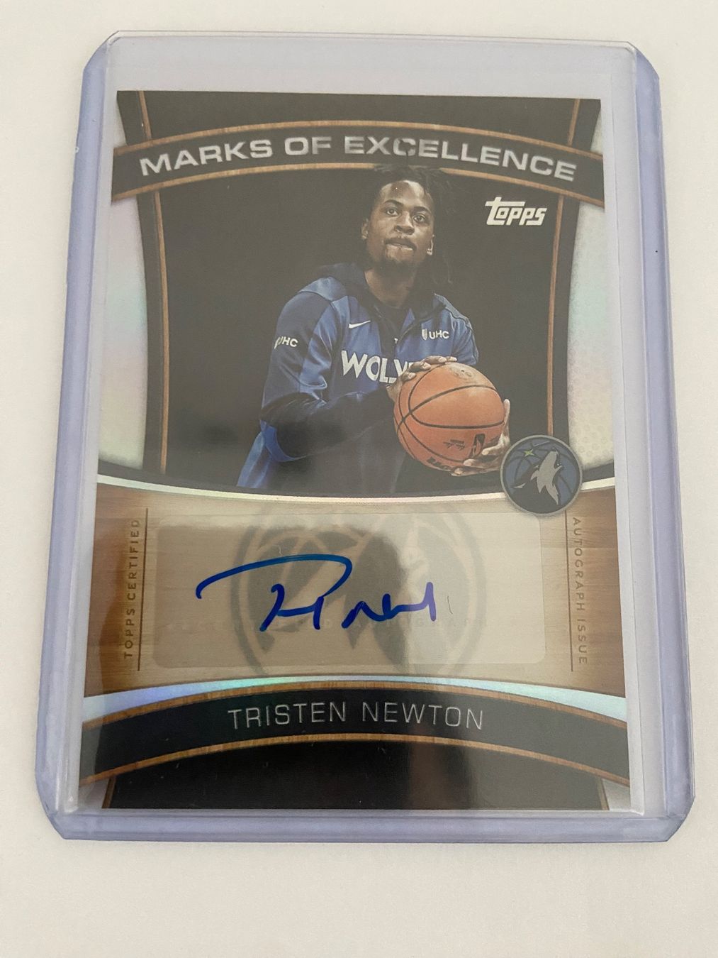 Tristen Newton Marks of Excellence Auto Topps Basket. 25/26 (Gebraucht ...