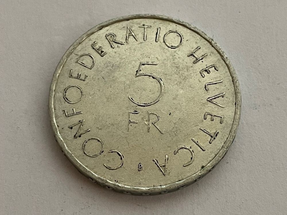 Superbe pièce commémorative 5FR en argent 1963 HELVETIA | Kaufen auf Ricardo